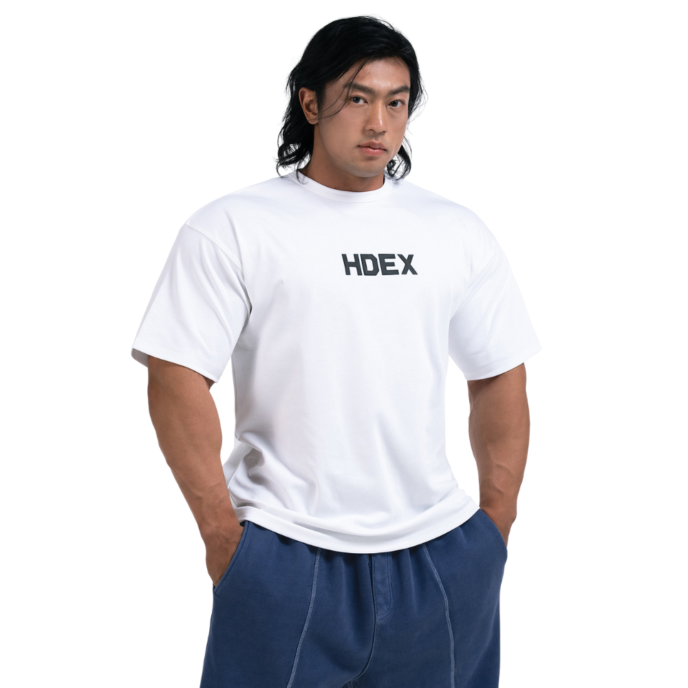 Main Logo Over Fit 簡約短袖運動上衣 白色 – HDEX TAIWAN