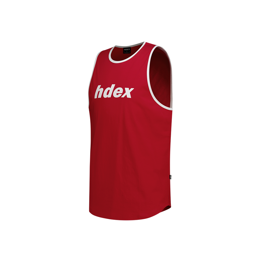 Classic Logo 滾邊撞色無袖背心 紅色 – HDEX TAIWAN